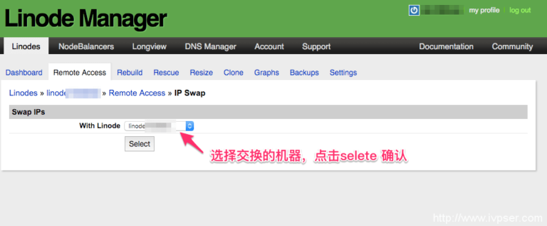 IP交换及IP失效转移 ——Linode 面板系列（4） - iVPSer 登云科技